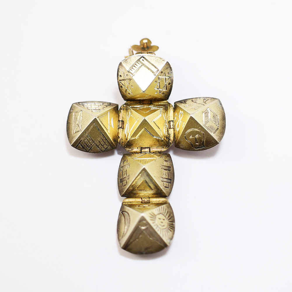 The Silver Queen. Antique 9k Rose Gold & Sterling Silver Masonic ...