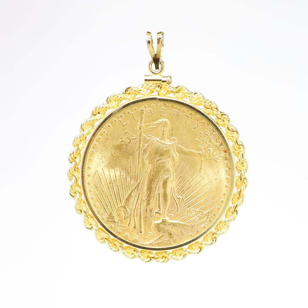 20 dollar gold coin necklace store