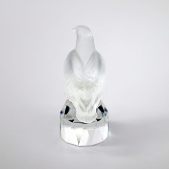 The Silver Queen | Rare Swarovski Crystal Eagle on Stand Figurine