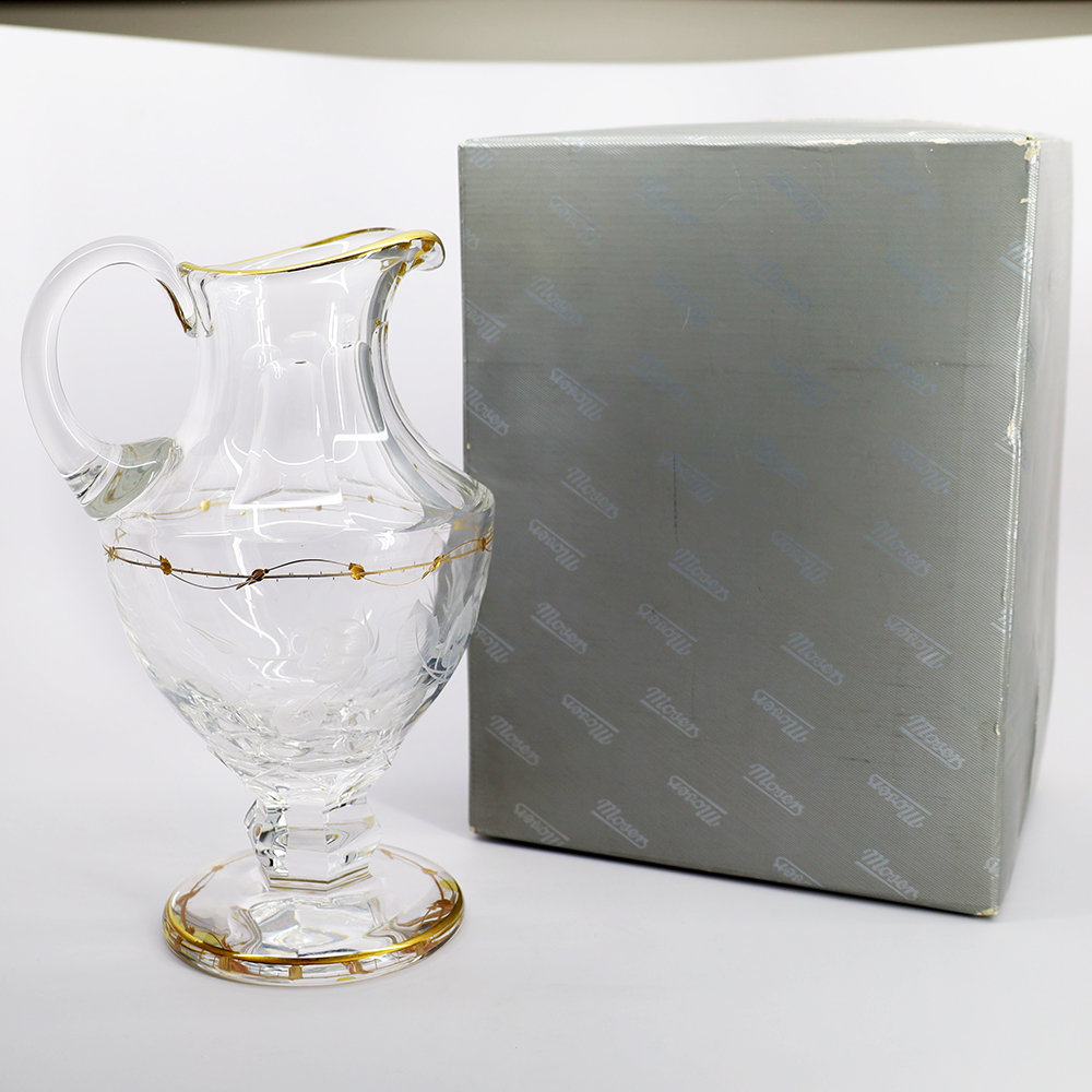 The Silver Queen. Moser Crystal 'Paula' Pitcher in Original Box