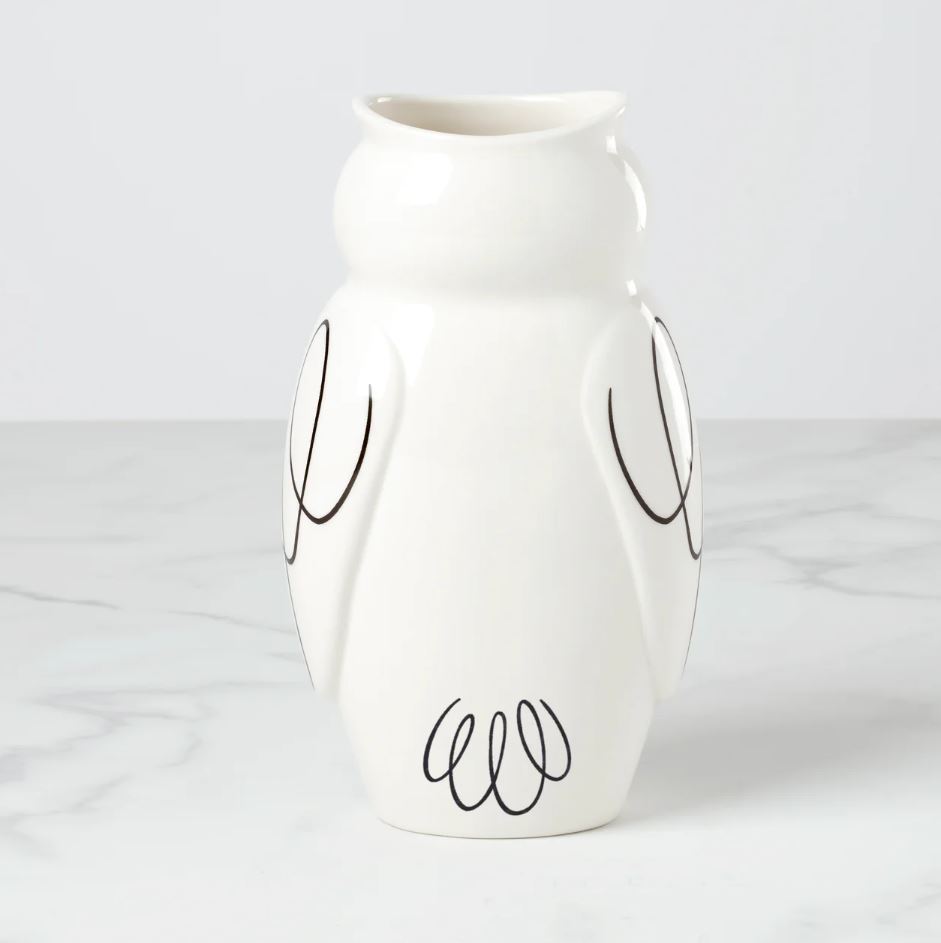 The Silver Queen. Kate Spade 'Wild Things' Owl Vase