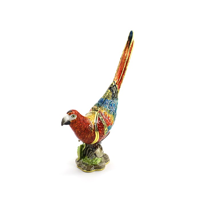 The Silver Queen. Kingspoint Designs Fancy the Red Macaw Trinket Box ...