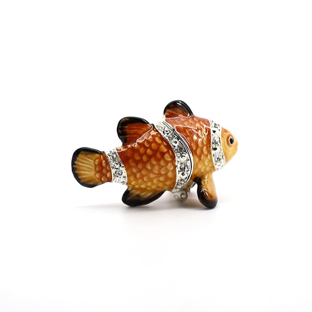 The Silver Queen. Kingspoint Designs Happy the Clown Fish Mini Trinket Box
