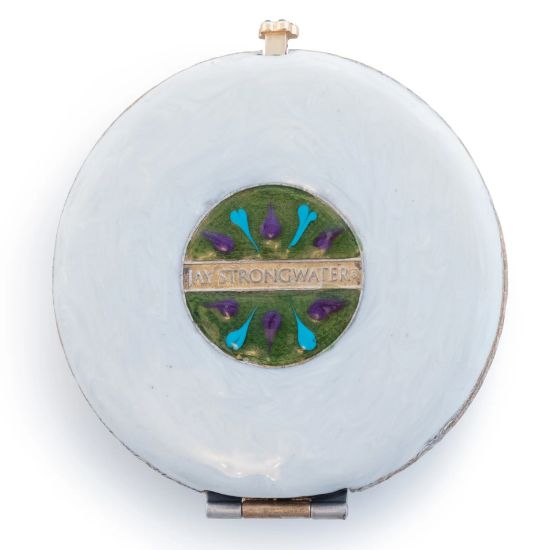 The Silver Queen. Jay Strongwater Rowan Classic Peacock Compact
