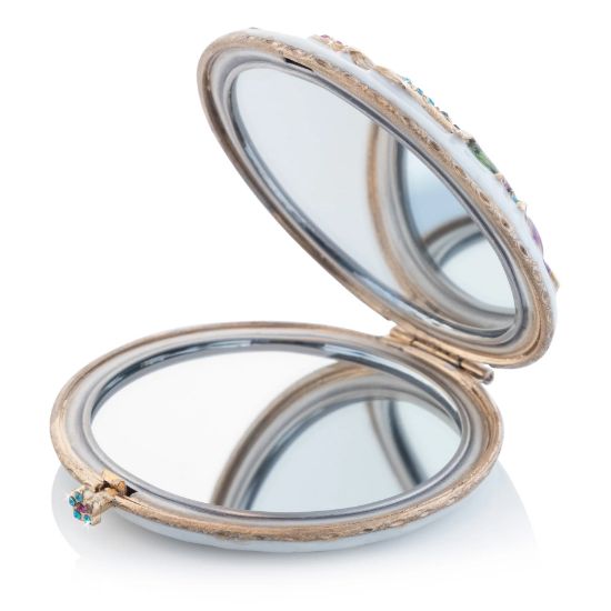The Silver Queen. Jay Strongwater Rowan Classic Peacock Compact