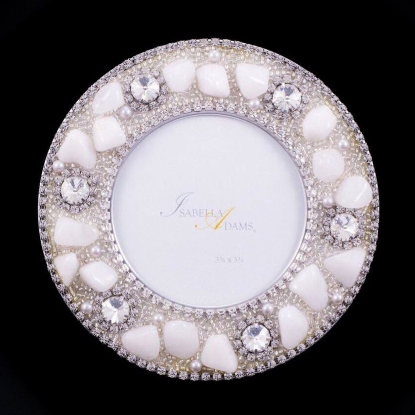 The Silver Queen. Isabella Adams 6" Round Frame With Swarovski Crystals ...