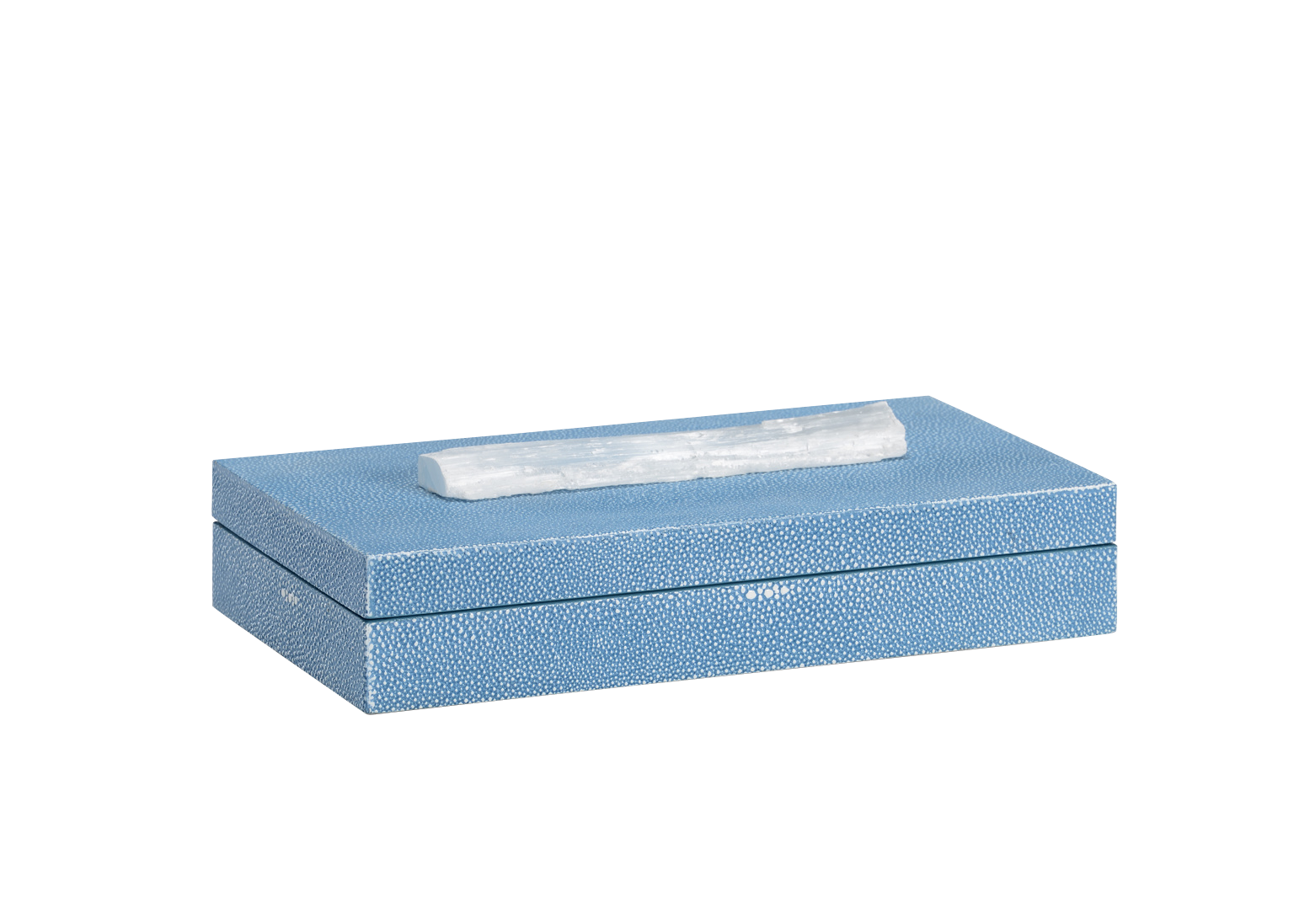 The Silver Queen | 'Durham' Shagreen & Natural Selenite Crystal Jewelry ...