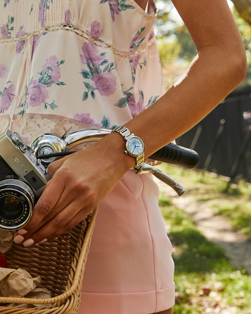 The Silver Queen. Citizen L Mae Light Blue Dial Stainless Steel By Citizen