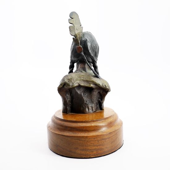 The Silver Queen | Vintage Bronze 'Sioux Indian' Bust by David Lemon