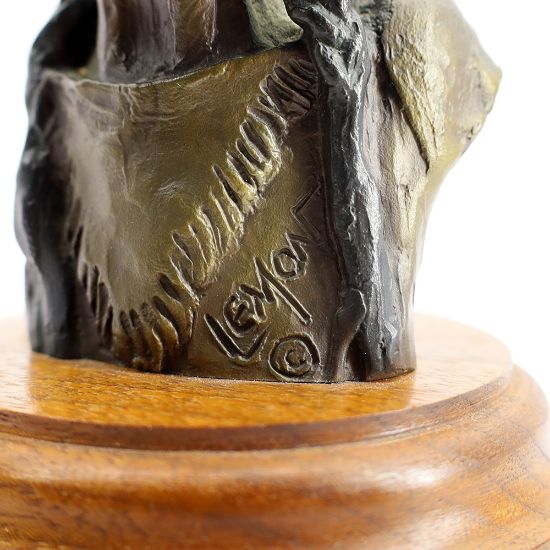 The Silver Queen | Vintage Bronze 'Sioux Indian' Bust by David Lemon