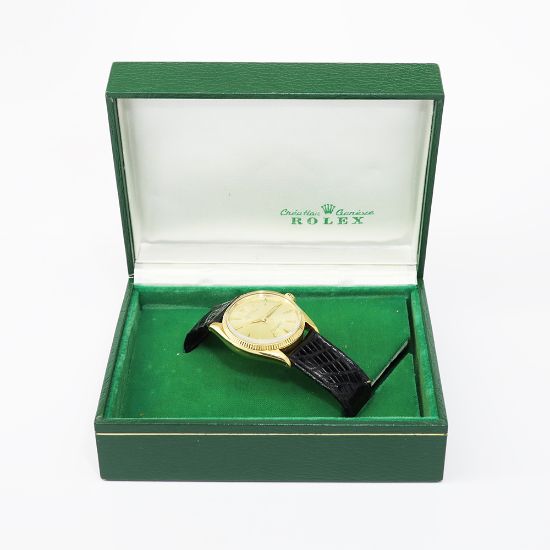 The Silver Queen | 18k Yellow Gold Oyster Perpetual Rolex