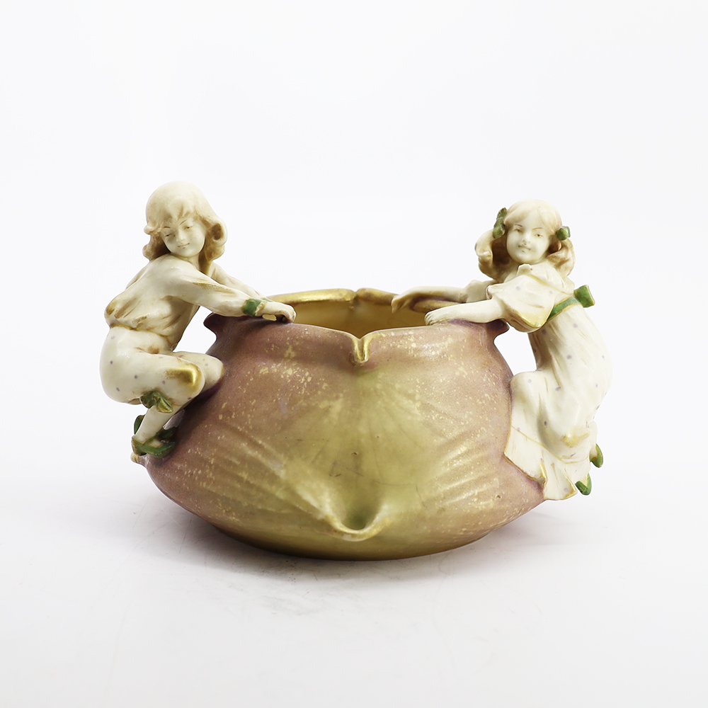 The Silver Queen|Rare Art Nouveau Turn-Teplitz RSK Amphora Vase with ...